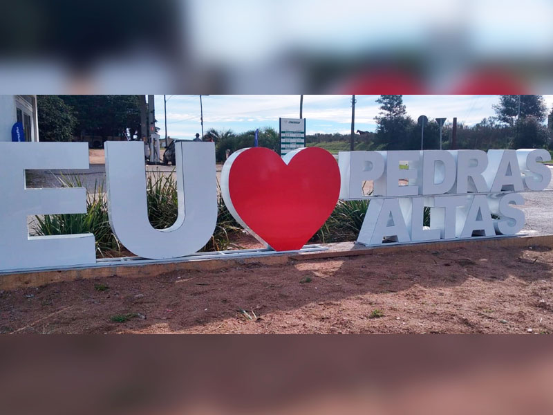 Pedras Altas ganha letreiro com declaração de amor ao município ...
